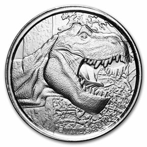 1 oz Silver Round - Tyrannosaurus Rex (T-Rex)