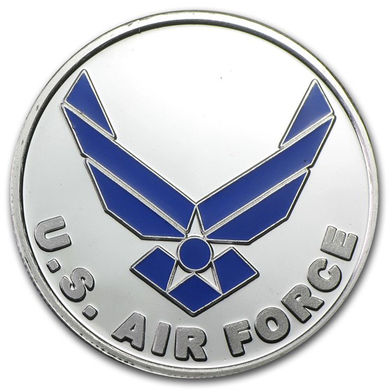 Buy 1 oz Silver Round - U.S. Air Force (Enameled, w/Box & Capsule) | APMEX