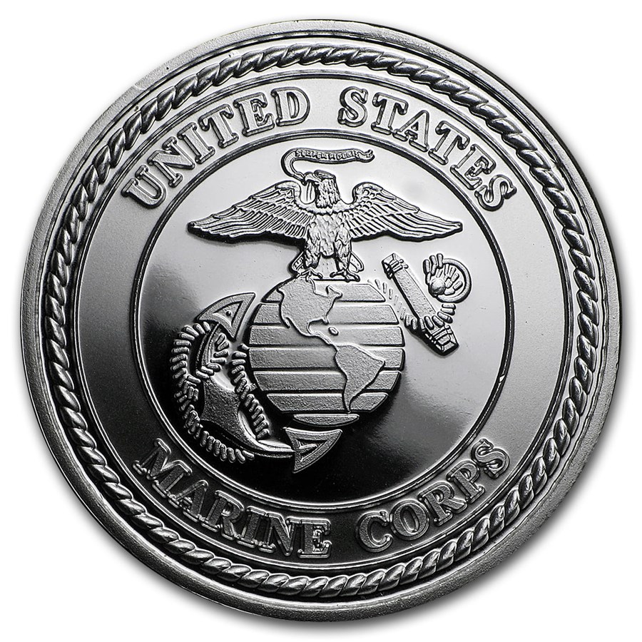 Buy 1 oz Silver Round - U.S. Marines | APMEX