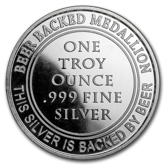 Buy 1 Oz Silver Round Universal Beer Medallion Apmex