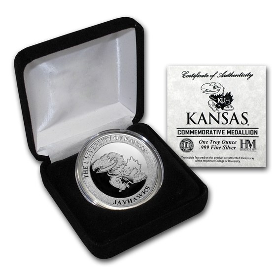 Buy 1 oz Silver Round - University of Kansas | APMEX