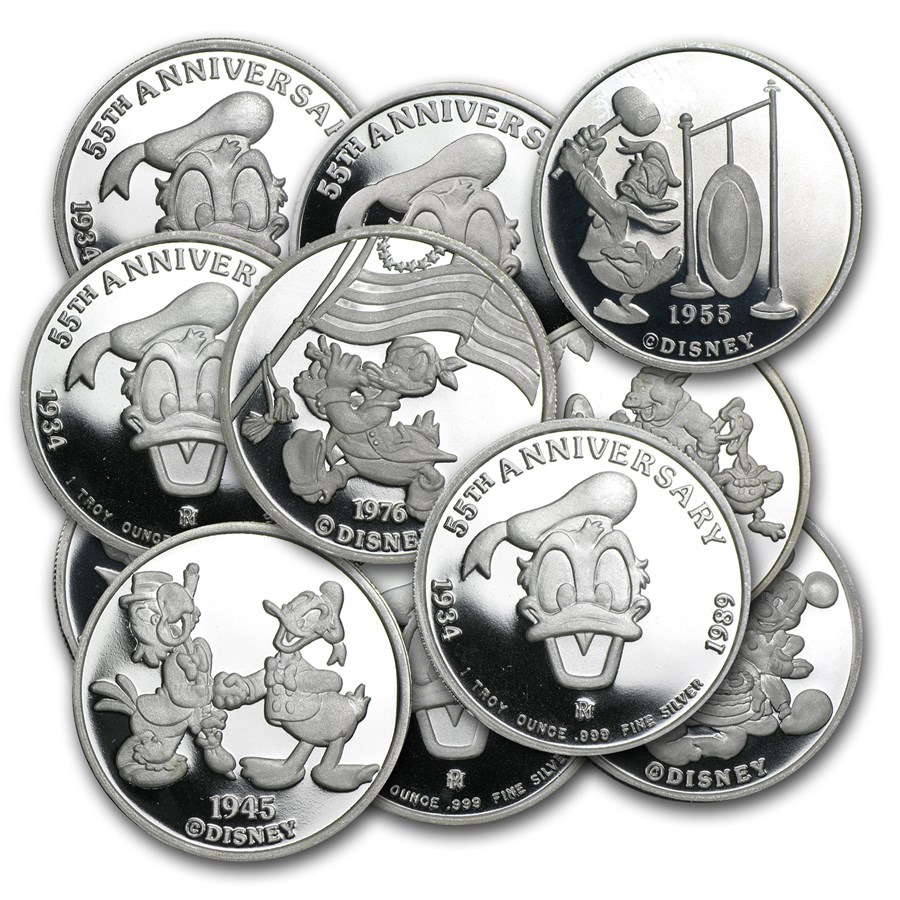 Buy 1 oz Silver Round - Walt Disney 55th Anniversary | APMEX