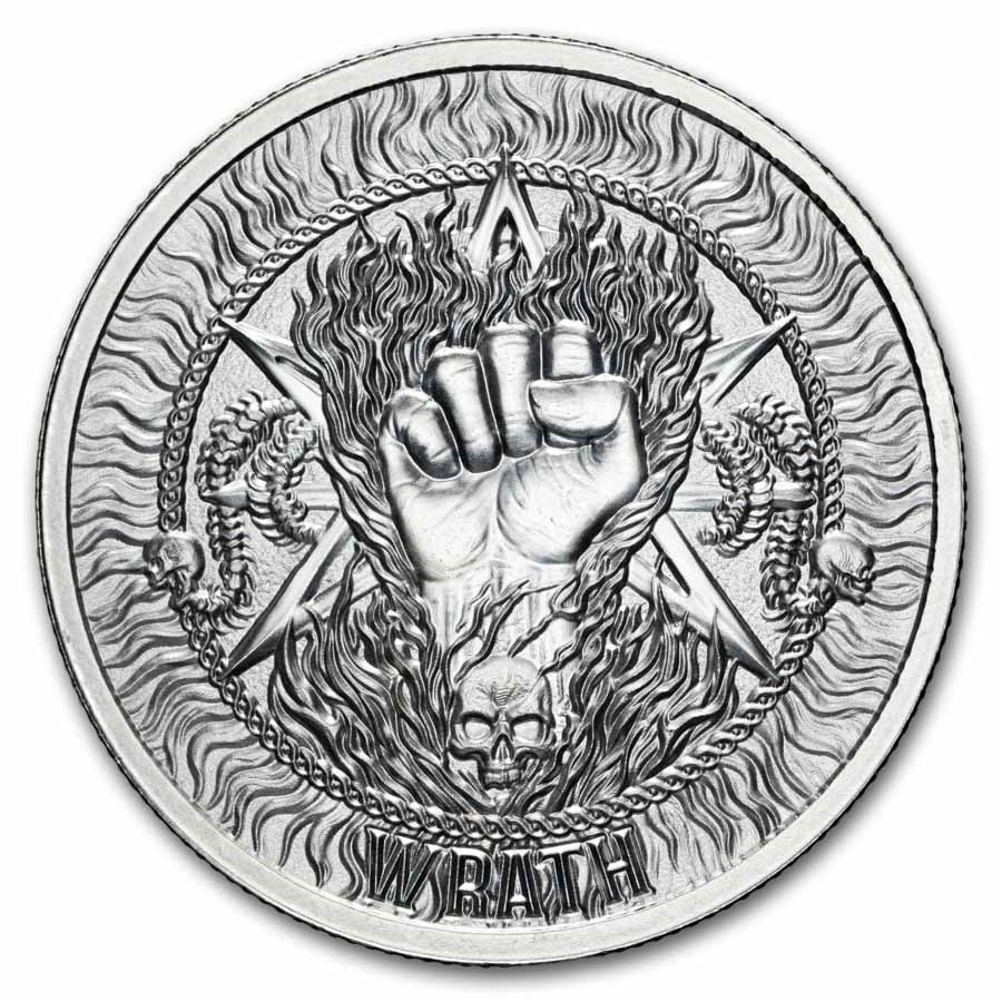 Buy 1 oz Silver Seven Deadly Sins Wrath Round | APMEX