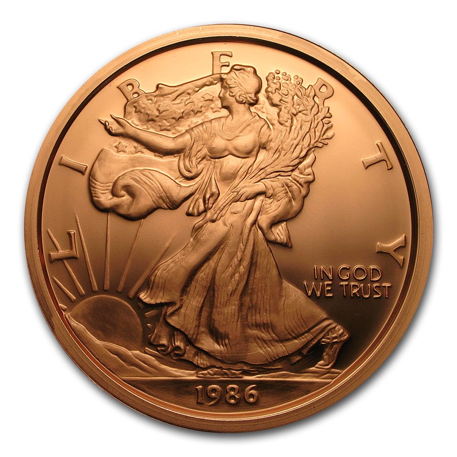 Buy 1 Pound Copper Round - Walking Liberty | APMEX