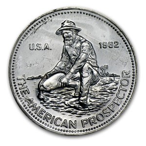 Buy (10) 1 oz Engelhard Prospector Silver Rounds (Sealed - Toning) | APMEX