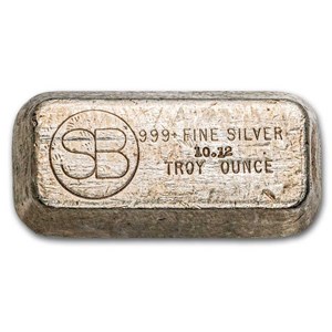 10.12 oz Silver Bar - Vintage SB