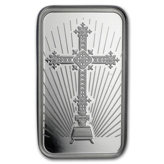 Buy 10 g Silver Bar - PAMP Suisse Religious Series (Romanesque Cross ...