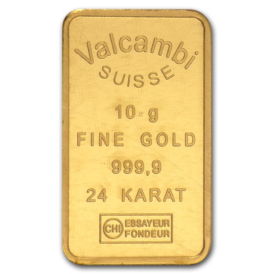 Buy 10 gram Gold Bar - Brand Name (w/Assay Card) | APMEX