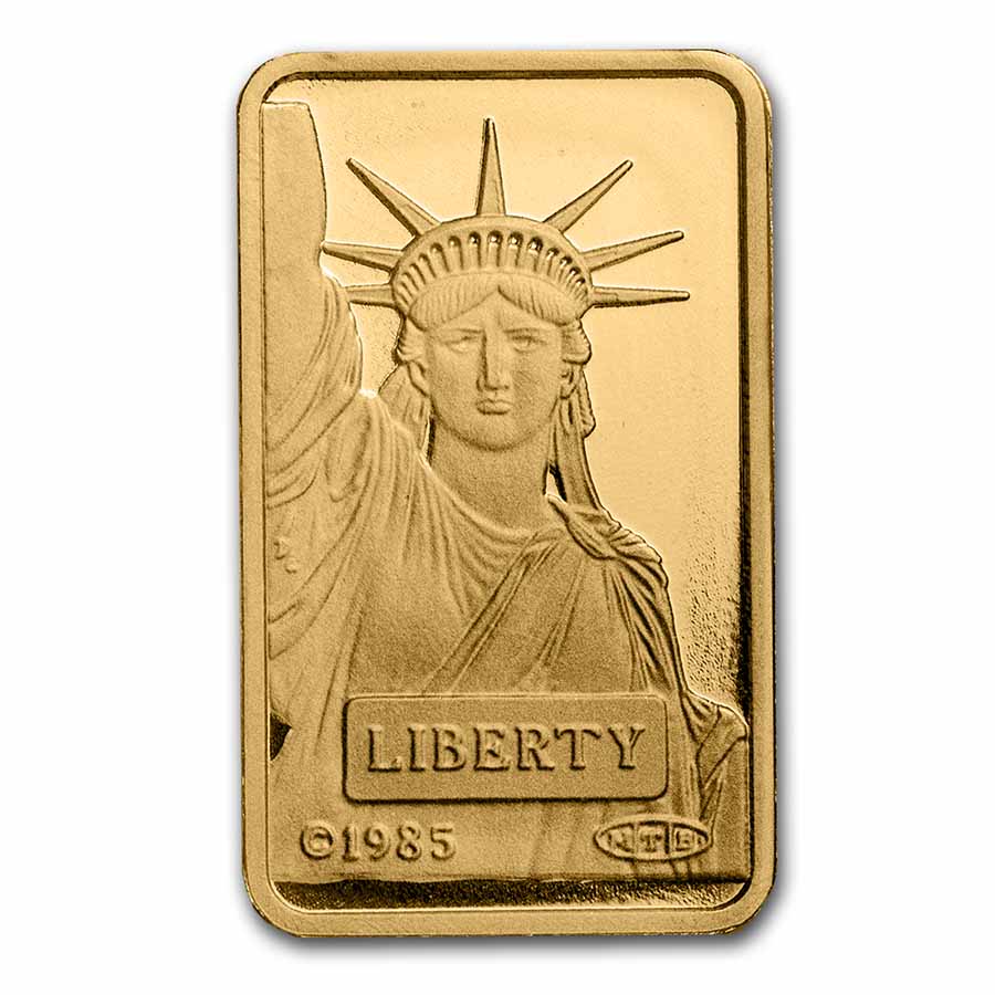 APMEX - 10 gram Gold Bar - Credit Suisse Statue of Liberty (New Assay)
