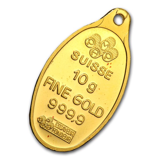 Buy 10 gram Gold Pendant - PAMP Suisse - Fortuna, Oval | APMEX