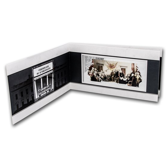 Buy 10 gram Silver American Note Bar - Washington | APMEX