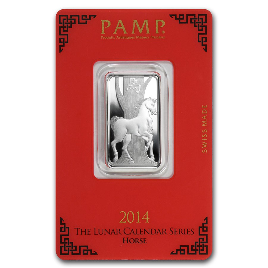 Buy 10 gram Silver Bar - PAMP Suisse (Year of the Horse) | APMEX