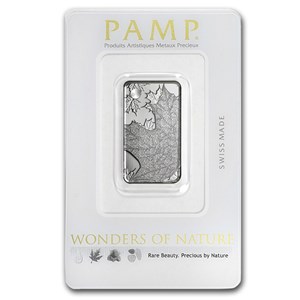 Buy 10 gram Silver Pendant - PAMP Suisse Ingot (Maple Leaf) | APMEX