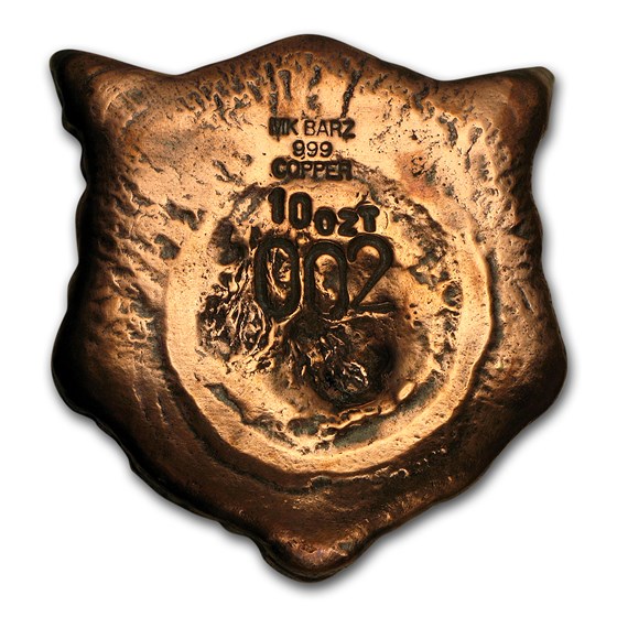 Buy 10 oz Copper Wolf - Poured | APMEX
