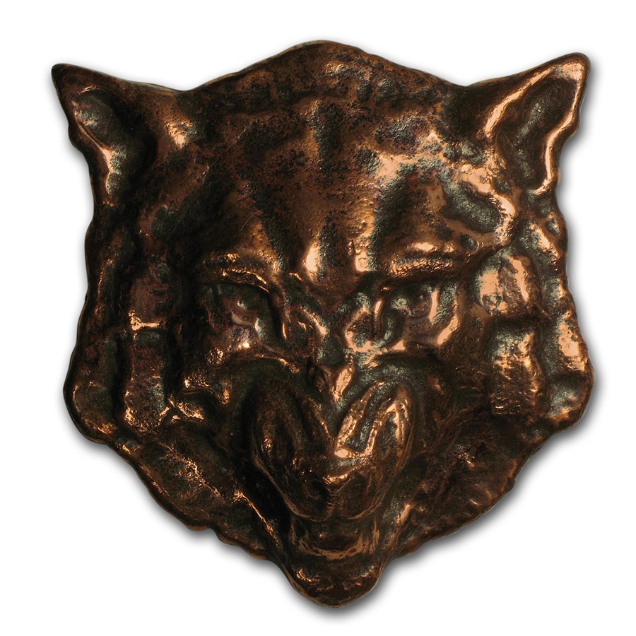 Buy 10 oz Copper Wolf - Poured | APMEX