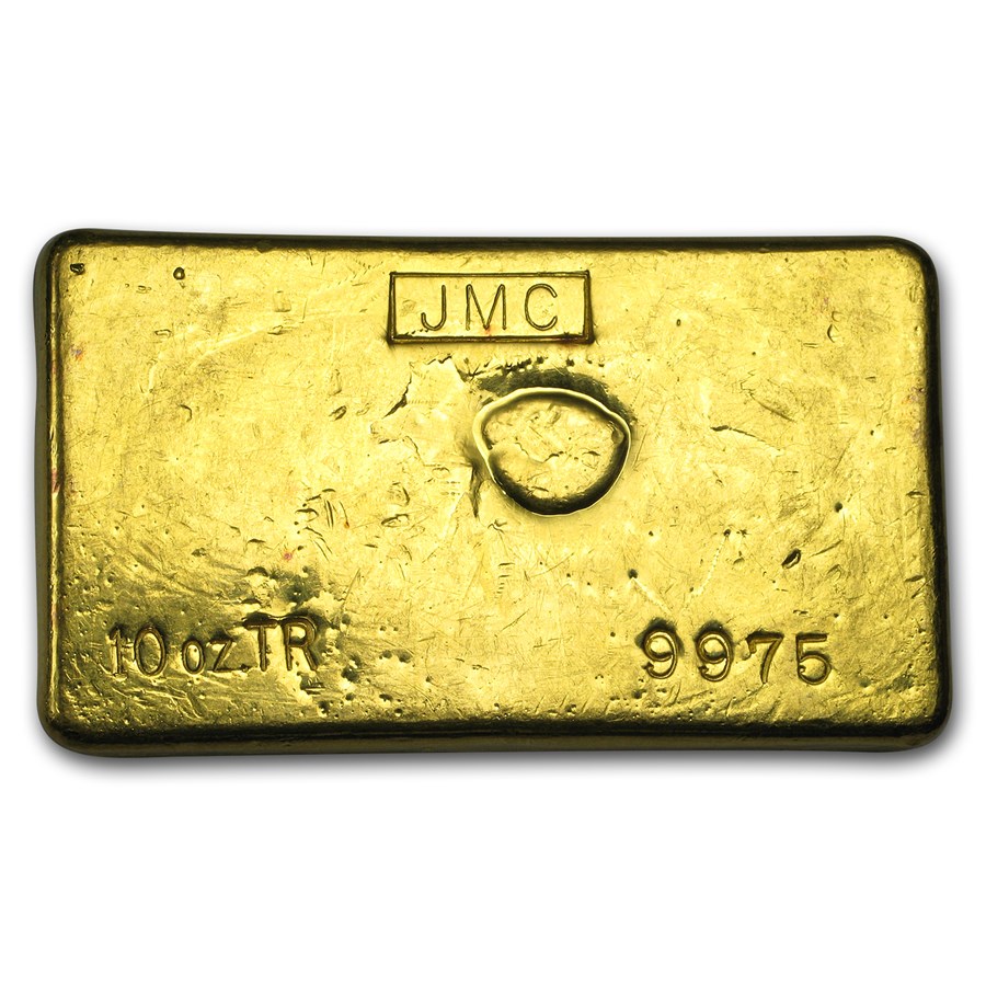 Buy 10 oz Gold Bar - Johnson Matthey (JMC, .9975) | APMEX