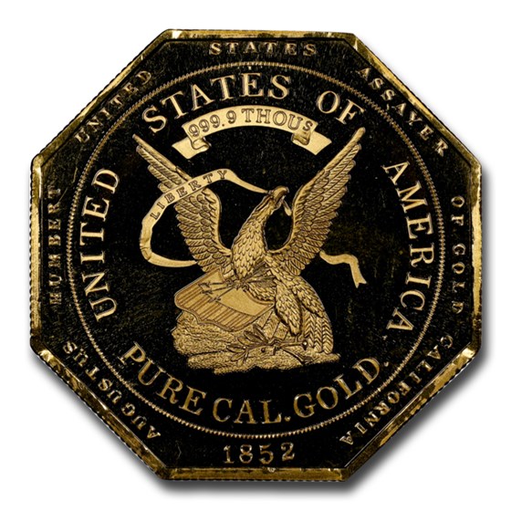 10 oz Gold Octagon - Gold Humbert Commemorative Gem PF NGC (25)