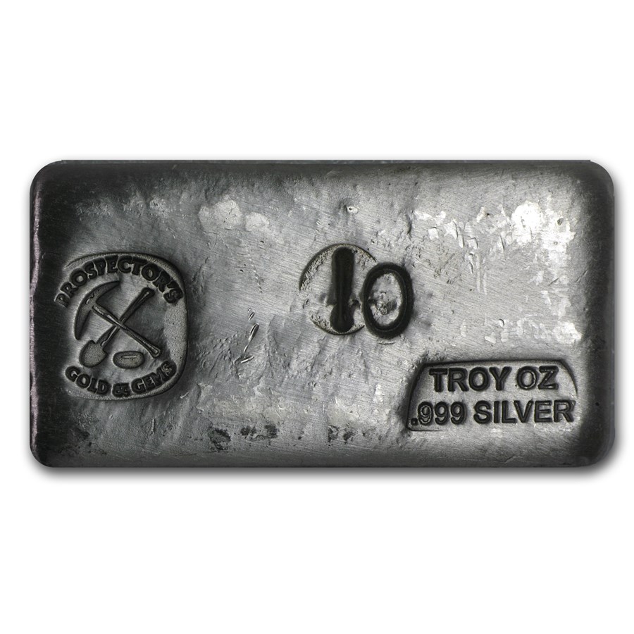Buy 10 oz Hand Poured Silver Bar - PG & G | APMEX