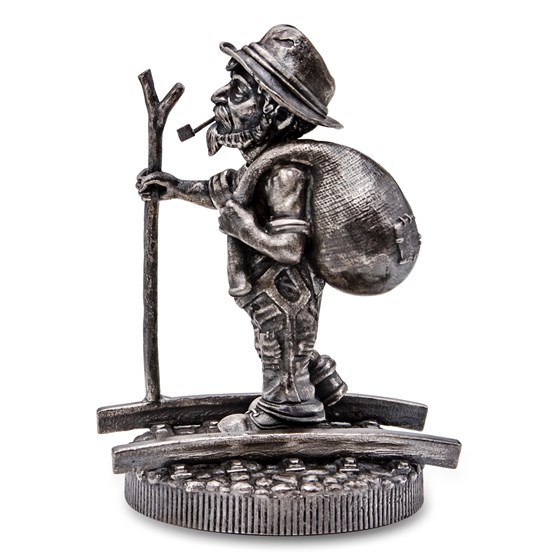 Buy 10 oz Silver Antique Statue - Hobo Nickel (The Train) | APMEX