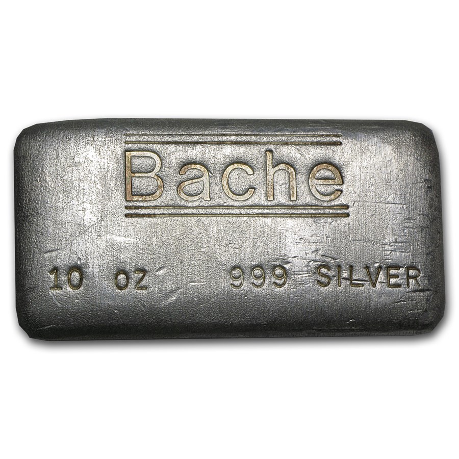 Buy 10 oz Silver Bar - Bache | APMEX