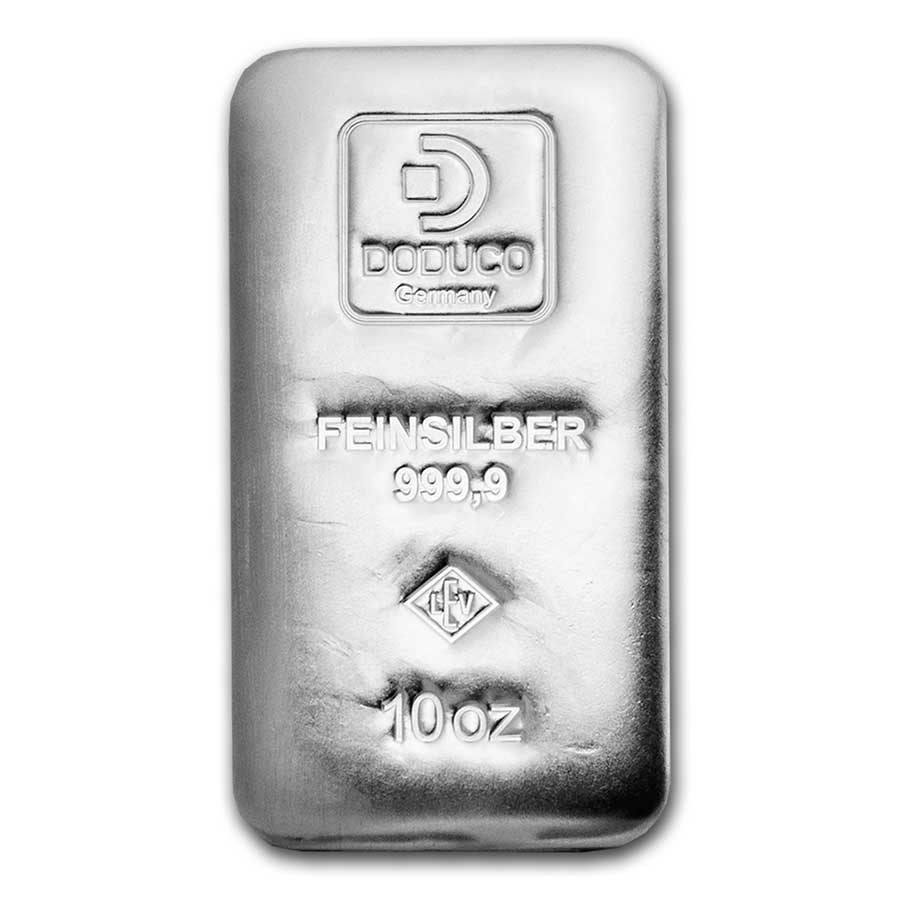 Buy 10 oz Silver Bar - Doduco/LEV | APMEX