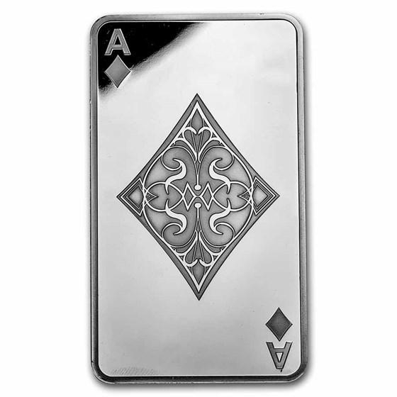 Buy 10 oz Silver Bar - Playing Cards (Secondary Market, Random Suits ...