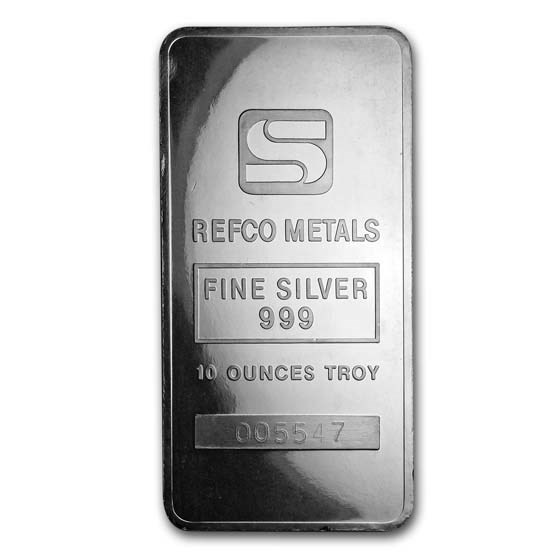 Buy 10 oz Silver Bar - Simmons Refining Co. | APMEX