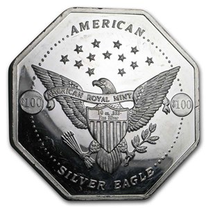 Buy 10 oz Silver Octagon - American Silver Eagle | APMEX