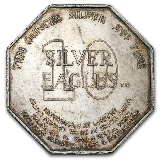 Buy 10 oz Silver Octagon - Ten Silver Eagles | APMEX
