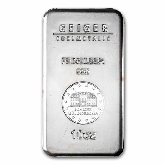 Buy 10 oz Silver Star Bar - Geiger Edelmetalle | APMEX