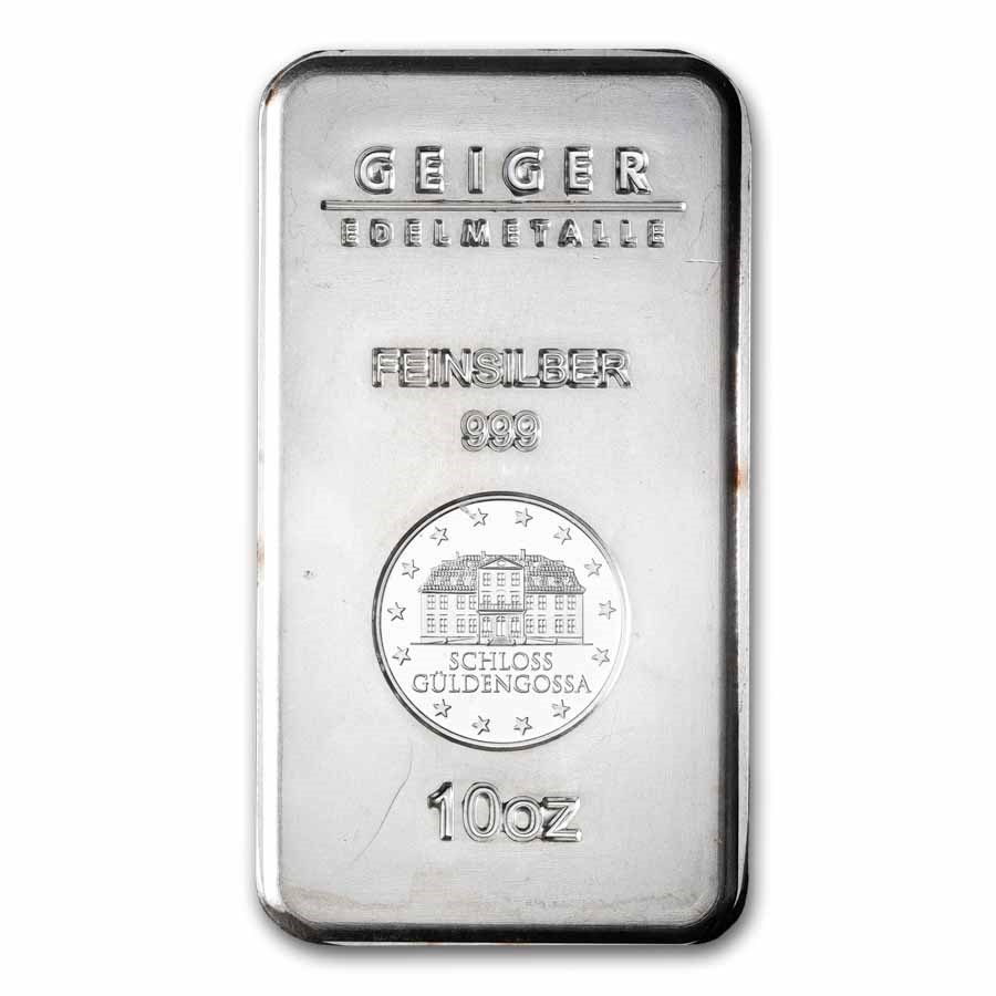Buy 10 oz Silver Star Bar - Geiger Edelmetalle | APMEX