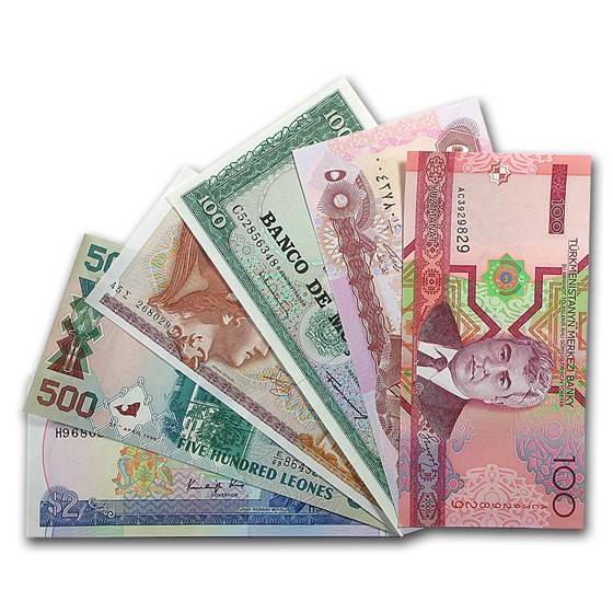 Buy 100 Bank Notes from 100 Countries (Uncirculated) | APMEX