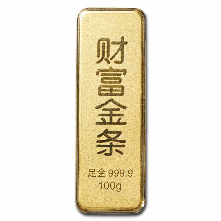 Buy 100 gram Gold Bar - China Jingzhanyi Factory Fortune Gold Bar | APMEX