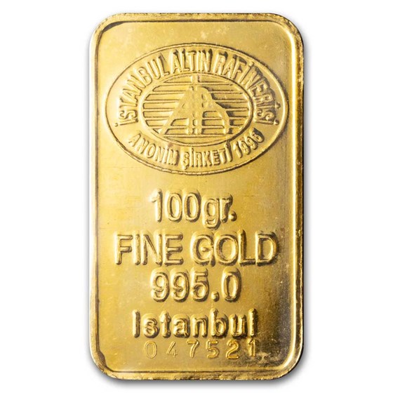 100 gram Gold Bar - Istanbul Gold Refinery (Vintage)