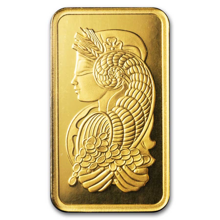 Buy 100 gram Gold PAMP Lady Fortuna Bar | APMEX