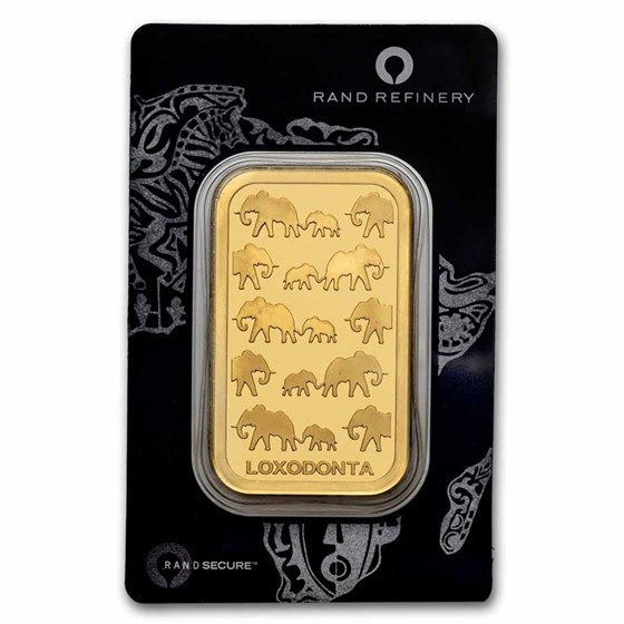 Buy 100 gram Gold Rand Elephant Loxodonta Bar (Assay) | APMEX