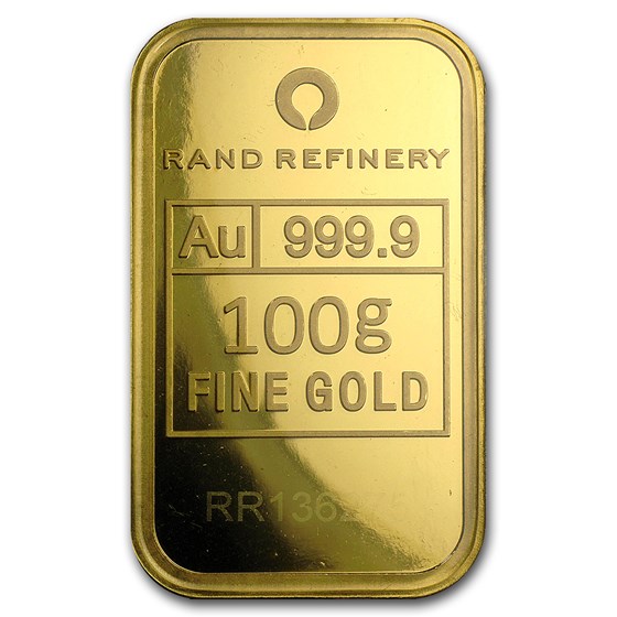 Buy 100 gram Gold Bar - Rand Elephant Mirage (In Assay) | APMEX
