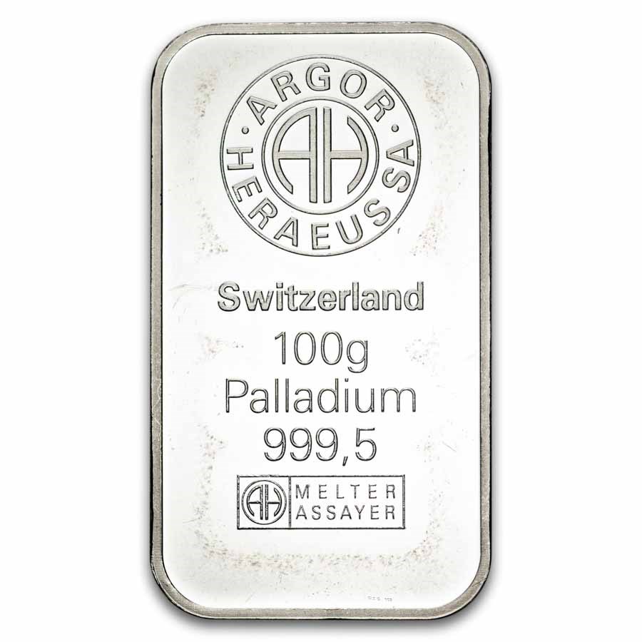 100 gram Palladium Bar - Secondary Market
