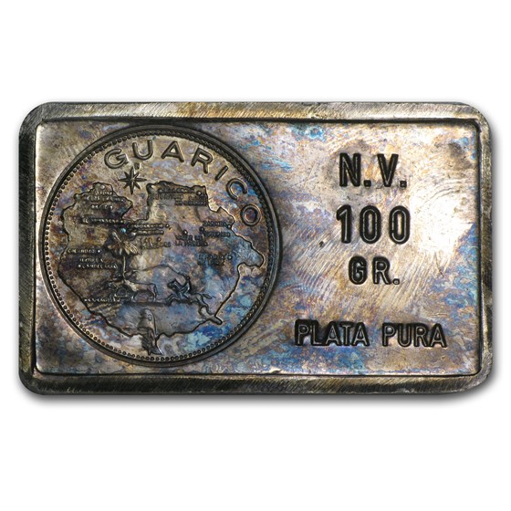 Buy 100 gram Silver Bar - (23) States of Venezuela (Plata Pura) | APMEX