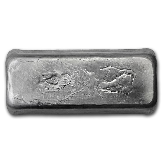 Buy 100 oz Hand Poured Silver Bar - BB | APMEX