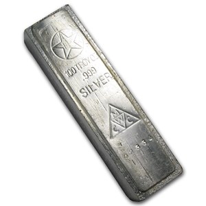 Buy 100 oz Silver Bar - American Republic Silver Co. | APMEX