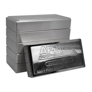 Buy 100 oz Silver Bar - APMEX (Stackable/Secondary Market) | APMEX