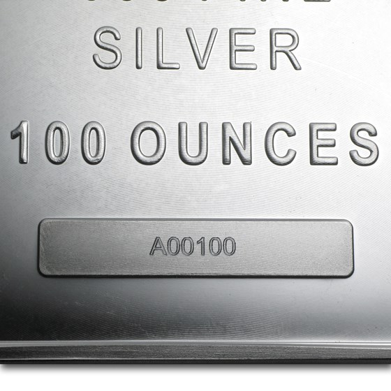 Buy 100 oz Silver Bar - Sunshine (V2, First 100 Bars ever) | APMEX