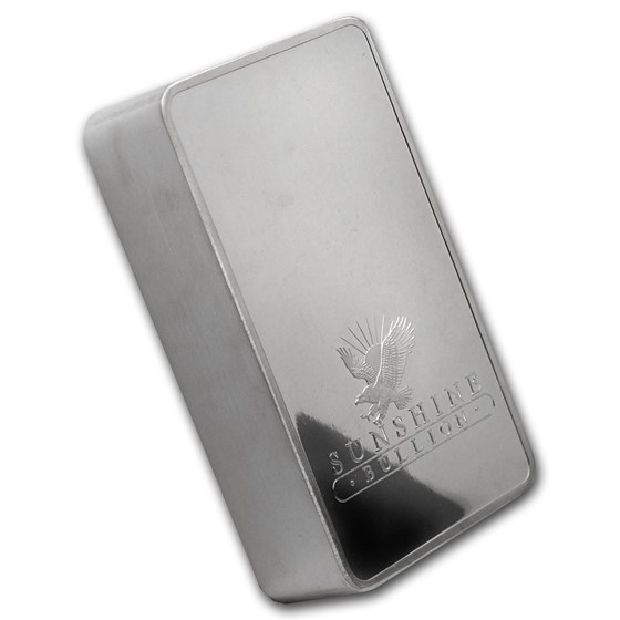 Buy 100 oz Silver Bar - Sunshine (Vintage/Pressed) | APMEX