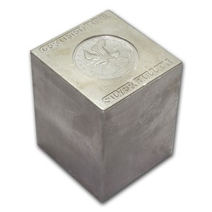 Buy 100 oz Silver Cube - Silver Metals International | APMEX