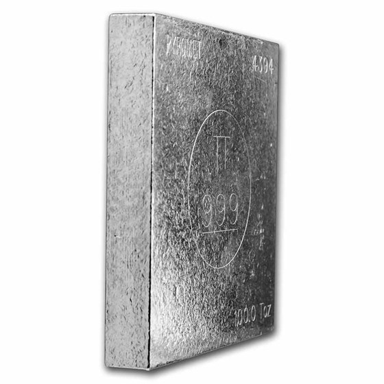 Buy 100 oz Silver Square - Pyromet | APMEX