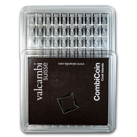 Buy 100 x 1 gram - Valcambi Silver CombiBar (Cook Islands) | APMEX
