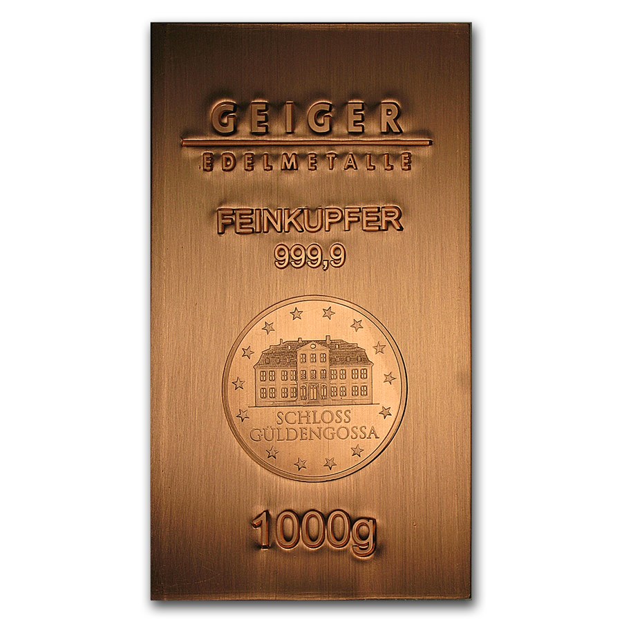 Buy 1000 gram Copper Bar - Geiger (Industry Line Series, .9999 Fine ...