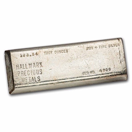 Buy 103.54 oz Silver Bar - Hallmark Precious Metals | APMEX