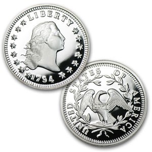 Buy (12) 1 oz Silver Round - U.S. Silver Dollar Replica Proof | APMEX